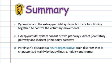Extrapyramidal System Parkinsons Disease