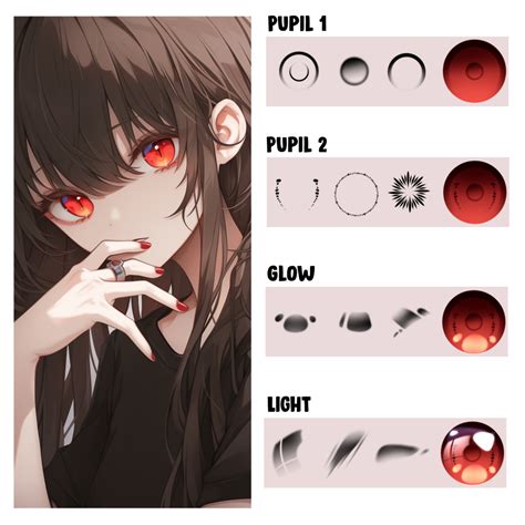 Free Procreate Pupils Brush Pack For Anime Manga Librium