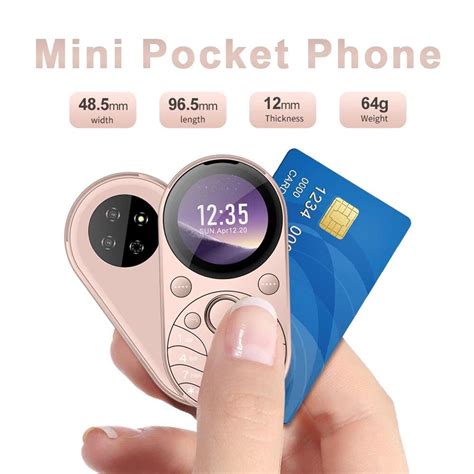 Мини-овальный маленький мобильный телефон с двумя SIM-картами GSM 1,39 ...