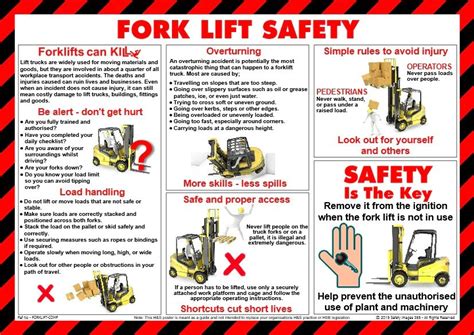 Fork Trruck Safety Poster