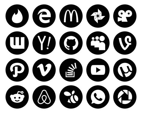 20 Social Media Icon Pack Including Overflow Question Github
