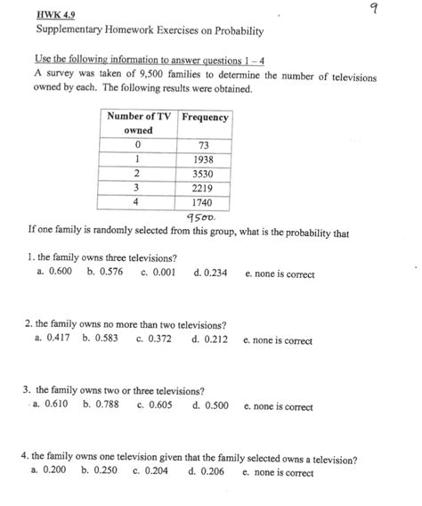 Solved HWK Supplementary Homework Exercises On Chegg