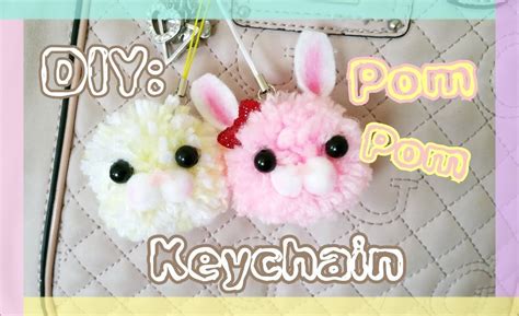 Diy Pom Pom Keychains ♡ Berrywhimsy Diy Pom Pom Pom Pom Crafts Pom Pom