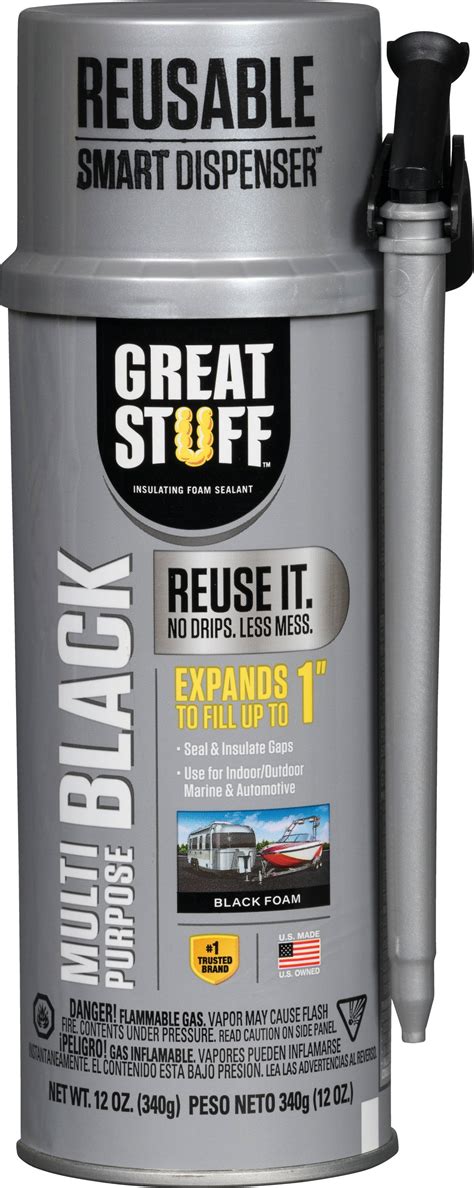 Dupont Great Stuff Insulating Foam Sealant 12 Oz Black