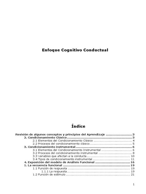 Analisis Funcional De La Conducta Pdf Reforzamiento Comportamiento