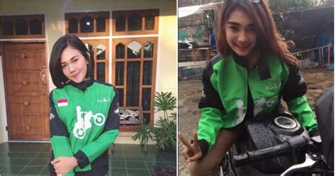 10 Driver Ojek Online Cewek Ini Bikin Kamu Pengen Terus Bepergian Deh