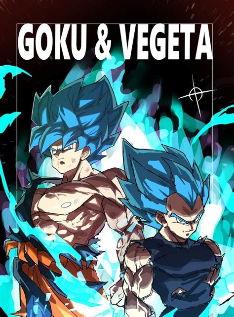 Goku Ssj Blue Y Vegeta Ssj Blue Personajes De Dragon Ball Dragones