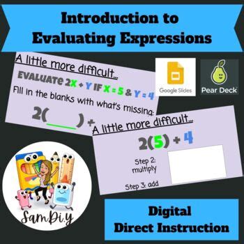 Evaluating Expressions Google Slides Peardeck By Samdi Y TPT