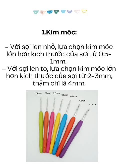 Những Dụng Cụ Cần Thiết Cho Người Mới Bắt đầu Học Móc Len