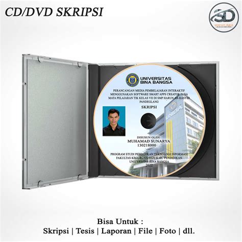 jual cd dvd skripsi tesis laporan desain free suka suka shopee