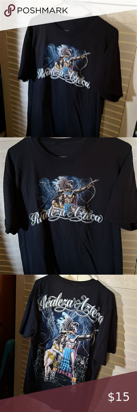 Aztec Warrior And Lady Eagle Cactus Lightning Realeza Azteca T Shirt