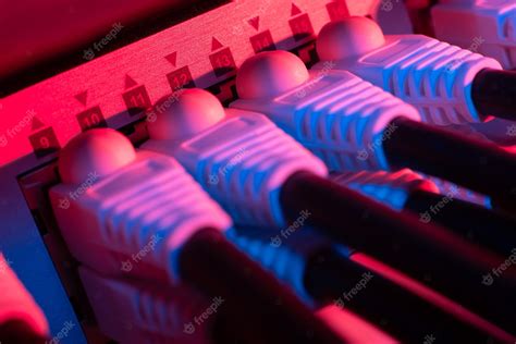 Premium Photo Internet Connection Switch Hub Network