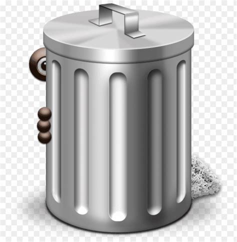 Free Download Hd Png Closed Trash Can With Recycling Symbol Png