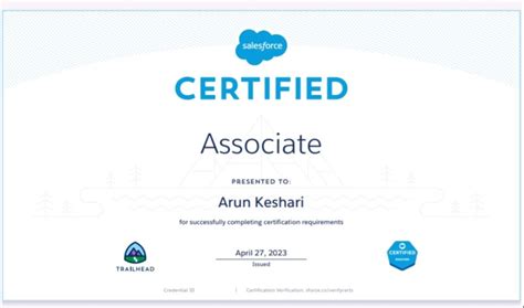 Arun Keshari On Linkedin Salesforce Trailhead Associate Salesforcecertified 11 Comments