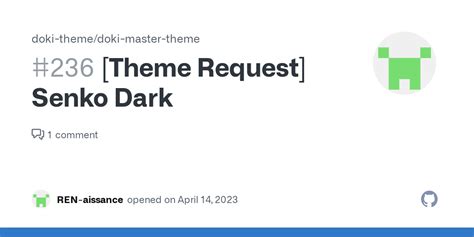 Theme Request Senko Dark · Issue 236 · Doki Themedoki Master Theme
