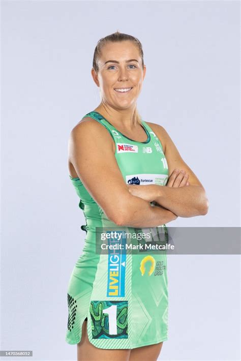 Jess Anstiss Poses During The Fever Super Netball 2023 Headshots