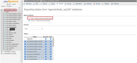how to export and upload database in phpmyadmin cpanel