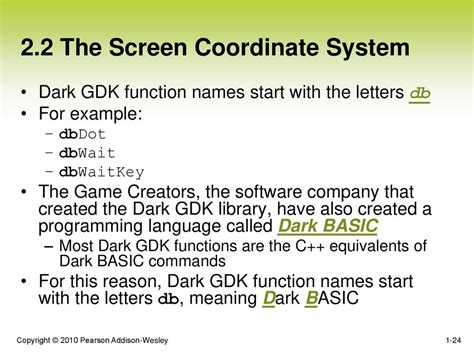 Chapter Graphics Programming With C And The Dark Gdk Library Ppt