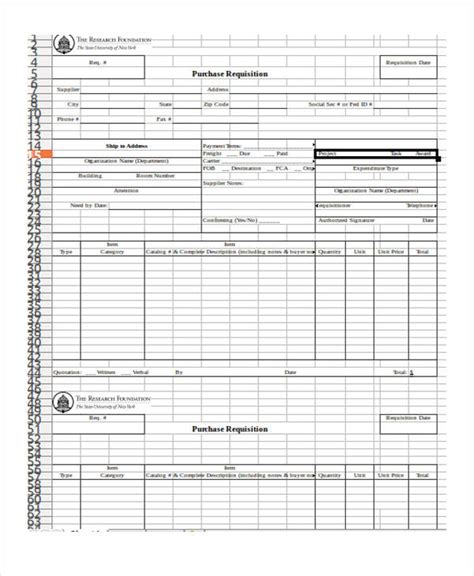 FREE Sample Requisition Forms In Excel PDF MS Word