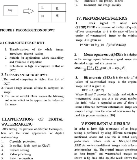Figure 2 From Digital Watermarking Using Dct And Dwt Technique Semantic