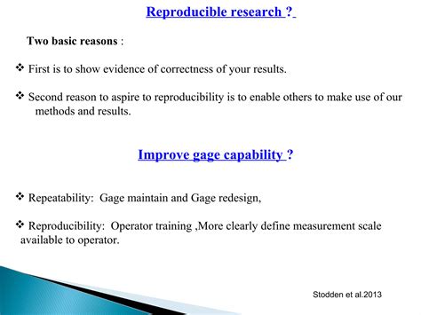 Repeatability And Reproducibility In Science Ppt