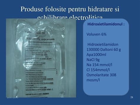 Echilibrul Hidroelectrolitic Si Acidobazic Al Pacientului Administrarea