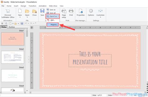 Cách chuyển file PowerPoint sang hình ảnh