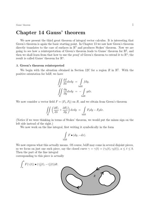 Chapter 14 Gauss Theorem Integral Gradient