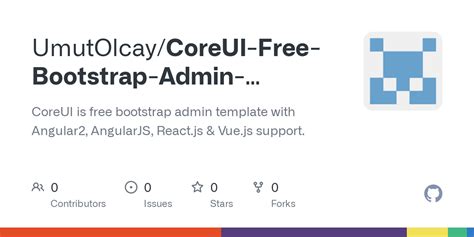 Github Umutolcaycoreui Free Bootstrap Admin Template Coreui Is Free