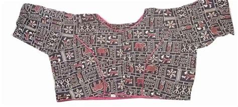 Black Printed Cotton Blouse Size 38 At Rs 240piece In Bardhaman Id