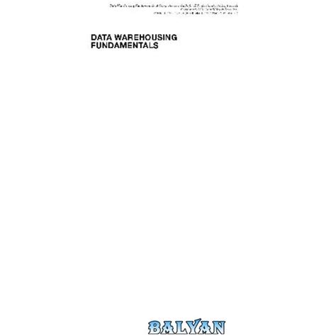 خرید و قیمت دانلود کتاب Data Warehousing Fundamentals ترب