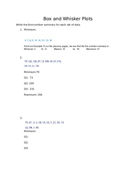 Doc Box And Whisker Plots Rosanna Vargas Urena