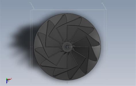 涡轮增压风扇solidworks 2017模型图纸免费下载 懒石网
