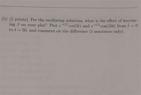Solved For Constant Coefficient Second Order Linear Chegg