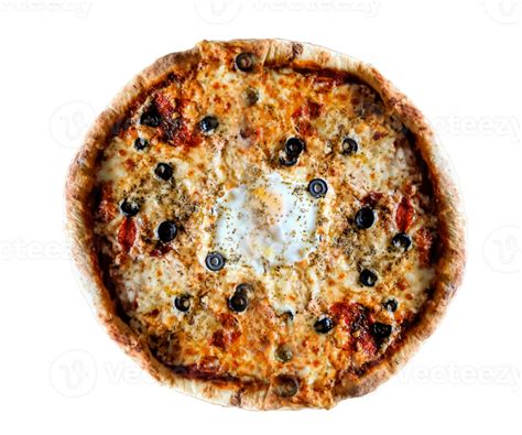 Fresh Homemade Italian Margherita Pizza With Buffalo Mozzarella And