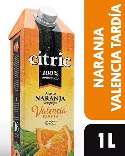 Jugo Natural Citric Naranja Valencia Tardía Con Pulpa 1litro MercadoLibre