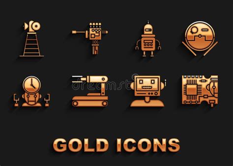 Set Robot Vacuum Cleaner Printed Circuit Board Pcb And Digital Time Manager Antenna And