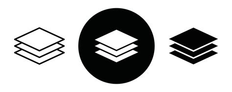 3 Layer Outline Icon Collection Or Set 3 Layers Thin Line Art 47697467 Vector Art At Vecteezy