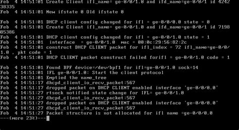 dhcp client not working srx