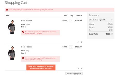 Set Minimum Quantity For Configurable Products In Magento Forums