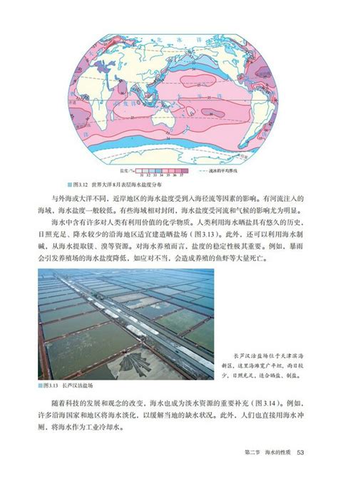 第二节 海水的性质2019年审定人教版高中地理必修1中学课本网