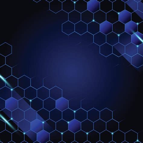 Blue Digital Honeycomb Background 22575442 Vector Art At Vecteezy