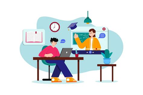 Digital Class Illustration Concept On White Background 9352810 Vector