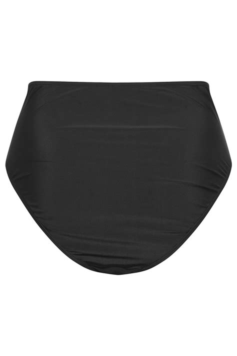Yours Plus Size Black V Front Bikini Brief Yours Clothing