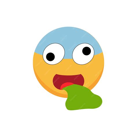 Premium Vector Headache And Nausea Cartoon Emoji Flat Vector