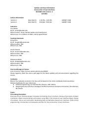 COMS Syllabus Fall Pdf Syllabus And Class Information Construction Of User Interfaces