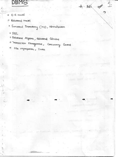 Dbms Handwritten Notes 1 Pdf