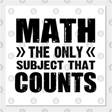 Math The Only Subject That Counts