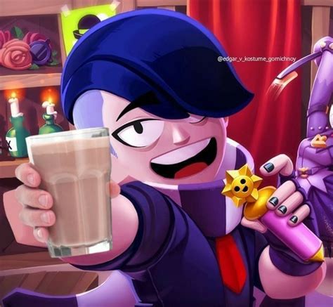 Edgar brawl stars pin oficcal art Злые клоуны Документальная фотография Сумасшедшие девушки