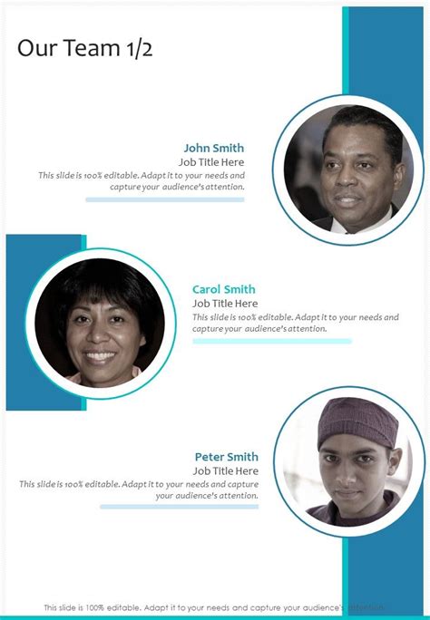 Our Team Partnership Proposal One Pager Sample Example Document Presentation Graphics